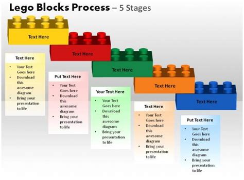 Lego Blocks Process Stages Powerpoint Slides PowerPoint Presentation Templates PPT