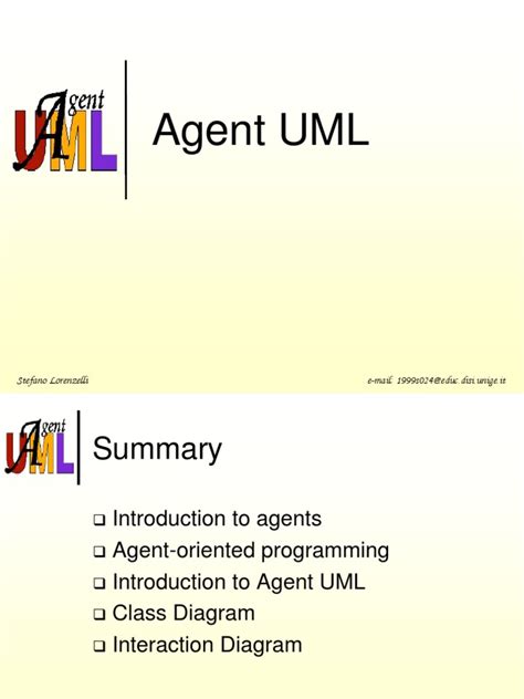 agent uml pdf unified modeling language object oriented programming