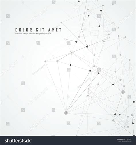 Abstract Connect Dot Line Concept Design Stock Vector Royalty Free 1877140231 Shutterstock