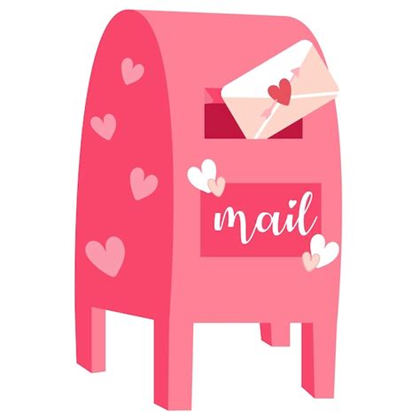 Premium Vector Love Letter Vector Mailbox Vector Love Letter In