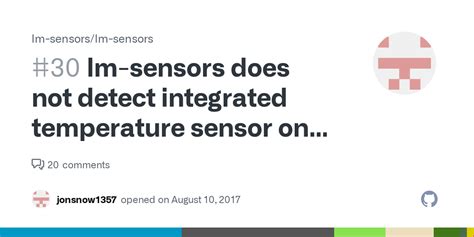Lm Sensors Does Not Detect Integrated Temperature Sensor On Raspberry Pi Issue 30 Lm