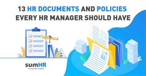 13 Hr Documents And Policies Every Hr Manager Should Have
