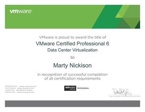Vmware Certified Professional 6 Data Center Virtualization