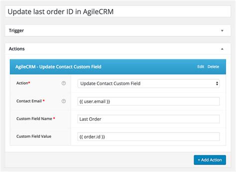 WooCommerce AgileCRM Integration AutomateWoo