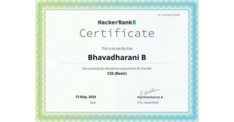 bhavadharani balasubramanian on linkedin hackerrank skill certificate
