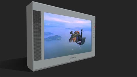 Sony Trinitron Crt Tv Buy Royalty Free 3d Model By Guillaumedgns