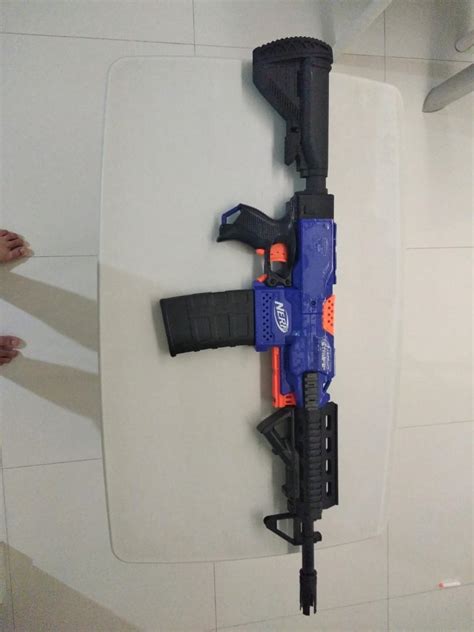 Nerf M16 Modded Kit Sports Equipment Other Sports Equipment And Supplies On Carousell