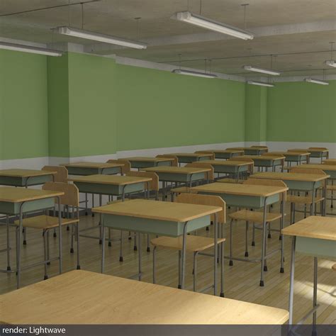 Classroom Interior Rendering Lwo