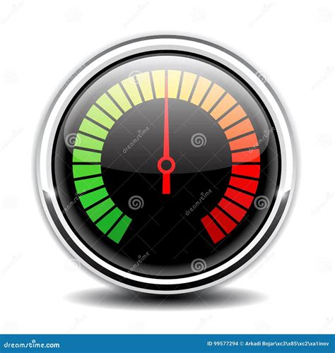 Speed Meter Vector Icon Stock Vector Illustration Of Abstract 99577294