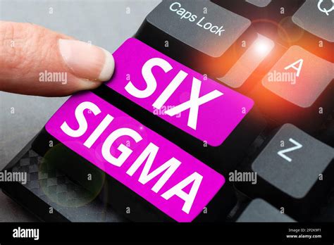 Writing Displaying Text Six Sigma Concept Meaning Management