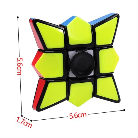 Fidget Sensory Spinner Cube 1x3x3 Magic Cube No Stickers Plastic Cube Fidget Spinner Fidget Toys