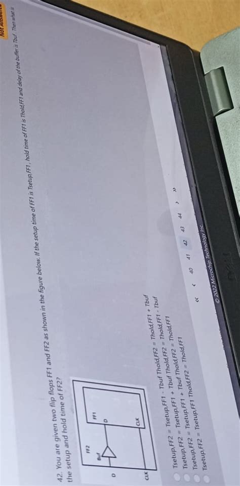 Solved You Are Given Two Flip Flops Ff1 And Ff2 As Shown