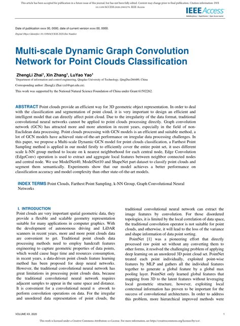 Pdf Multi Scale Dynamic Graph Convolution Network For Point Clouds