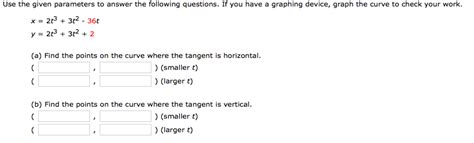 Solved Use the given parameters to answer the following | Chegg.com