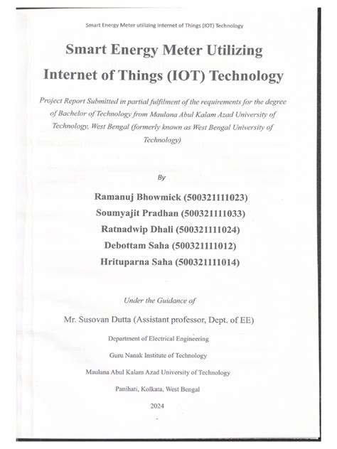 Smart Energy Meter Utilizing Iot Pdf