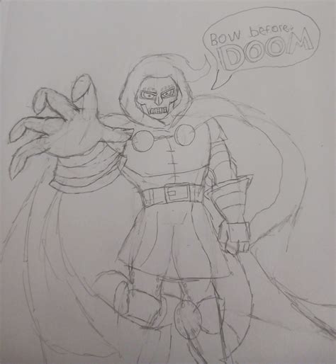 Dr Doom Drawing I Did Rdrdoom