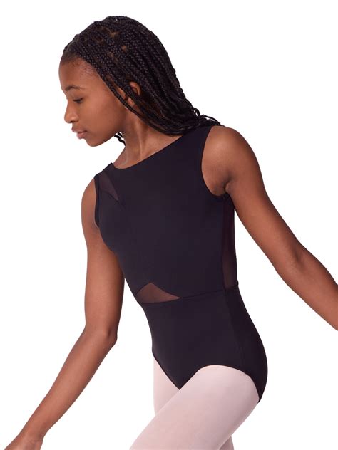 Capezio Tween Soft Elegance Asym Boat Neck Leotard Dance Street