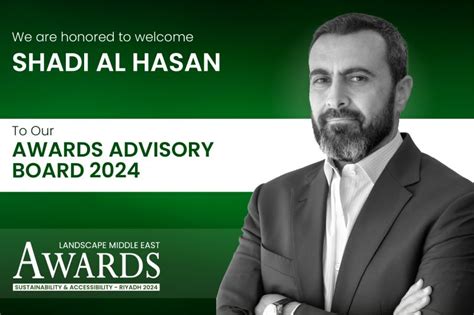 Landscape Middle East Awards On Linkedin We Are Honored To Welcome Shadi Al Hasan Ceo Of