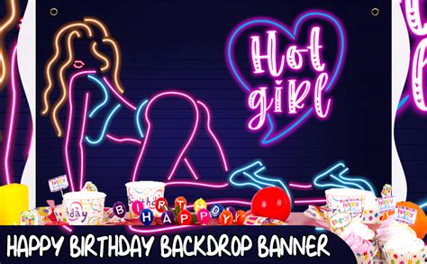Neon Hot Sexy Girl Banner Pole Dancing Theme Pole Dance