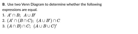 answered b use two venn diagram to determine… bartleby