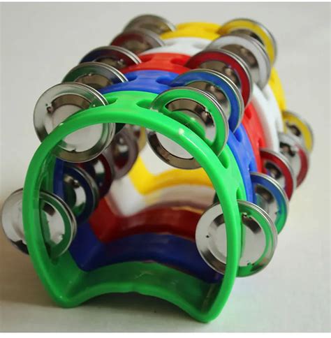 Колокольчик с бубном металлический колокольчик пластмассовая погремушка мяч ударные