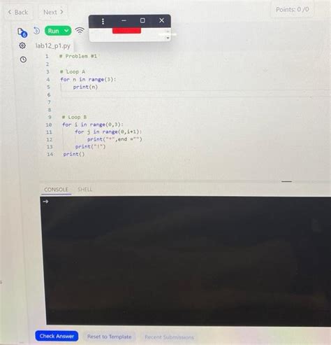 Solved 1 Convert The For Loops Defined In Lab12 P1 Py To Chegg Com
