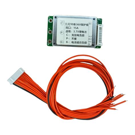 BMS 10S плата защиты аккумуляторов Li-Ion 36V 15A: продажа, цена в ...