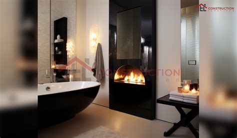 A Spectacular Bathroom Redesign With A Fireplace