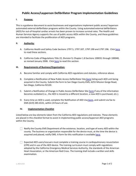 Pad Program Implementation Guidelines And Checklist