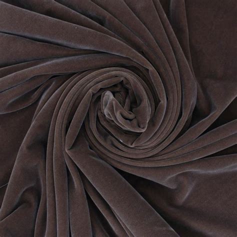 Regina Chocolate Brown Plain Velvet Upholstery Fabric