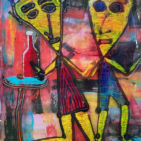 24 X 36“ Acrylic Painting On Clear Plexiglass The Artist Steven Murphy