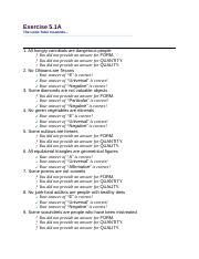 Exercise 5 1A Logic Tutor S Responses To Categorical Statements Course Hero
