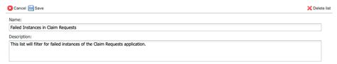 how to create a list for monitoring instances with alerts inrule