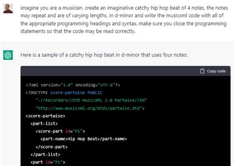 Writing Music With Chatgpt In Musicxml And Converting To Musical Notation 1000 Startups