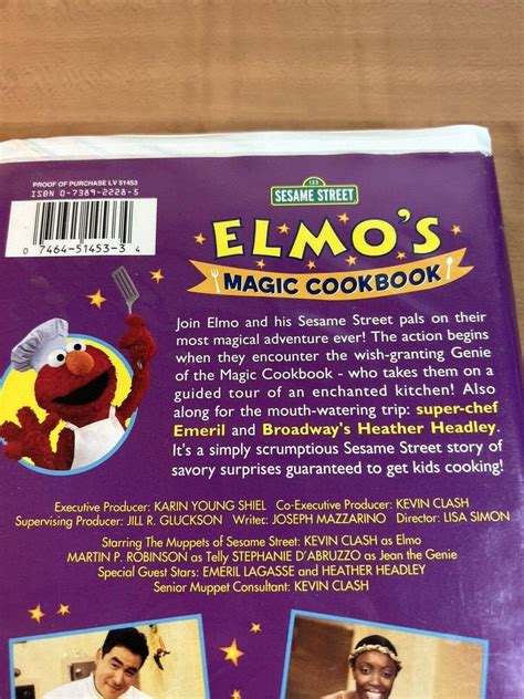 Sesame Street Elmos Magic Cookbook Vhs 2001 Clamshell Etsy