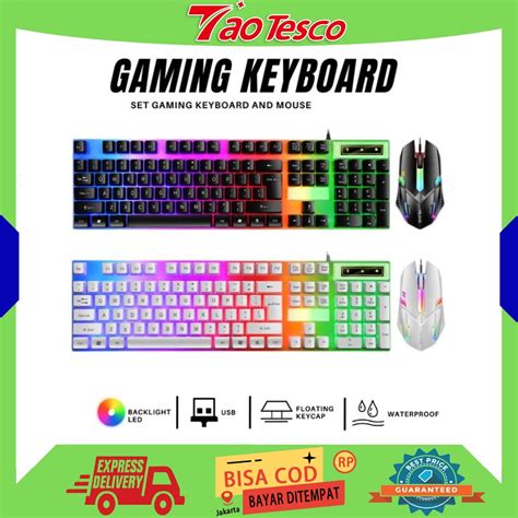 Jual Ori Cod Paket Keyboard Gaming Dan Mouse Set Mouse Dan Keycaps Mechanical Keyboard Laptop