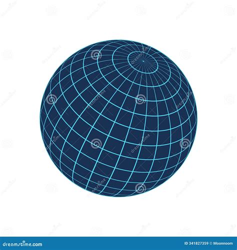 90s Brutal Grid Planet Shape Cartoon Vector 342736837