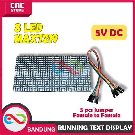 Jual Max7219 Led Dot Matrix Module 8x8 4 In 2 Running Text Display Shopee Indonesia