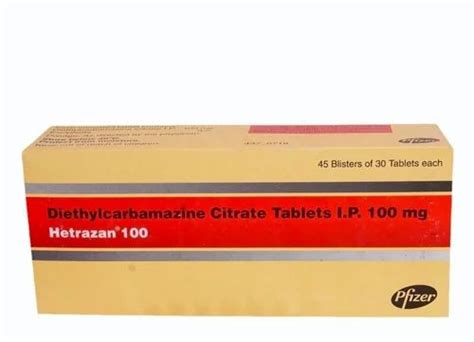Hetrazan 100 Mg Tablet At ₹ 924strip Hetrazan Tablet In Surat Id