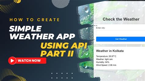 Part Ii 🎥 Build A Dynamic Weather App With Flask And Python 🌦️ Youtube