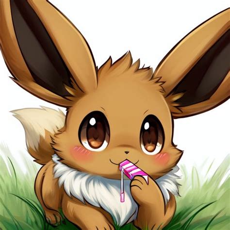 Cute Eevee Eating Candy By Cattoboi23 On Deviantart