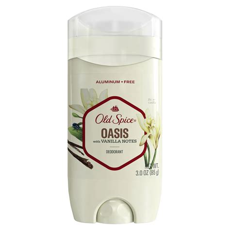 Old Spice Mens Deodorant Aluminum Free Oasis With Vanilla Notes 85g