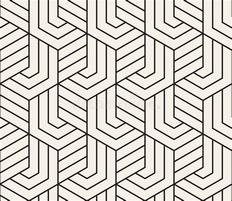 Vector Seamless Pattern Repeating Abstract Background Black And White Geometric Lattice Design