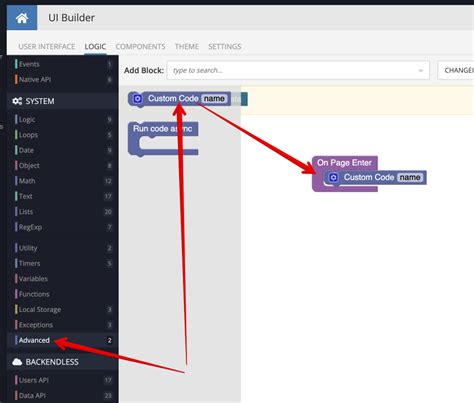 Pass Argurment To Custom Code In Ui Advance Section Ui Builder