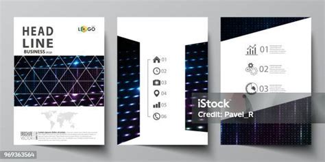 เทมเพลตธุรกิจสําหรับโบรชัวร์ นิตยสาร ใบปลิว หนังสือ แม่แบบหน้าปก เค้าโครงในรูปแบบ A4 นามธรร