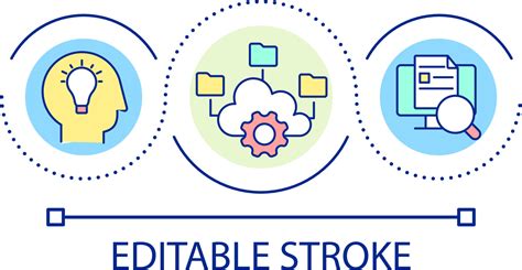 Structure Of Learned Material And Information Loop Concept Icon Learning Principle And