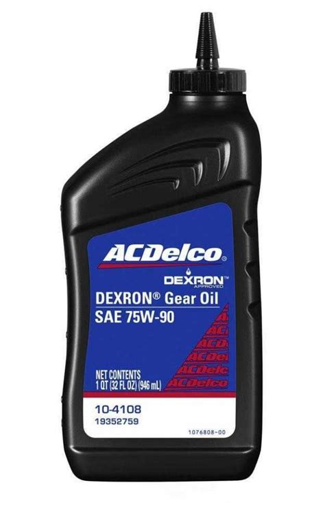 ACDelco® 10-4108 - GM Original Equipment™ SAE 75W-90 Synthetic API GL-5 ...