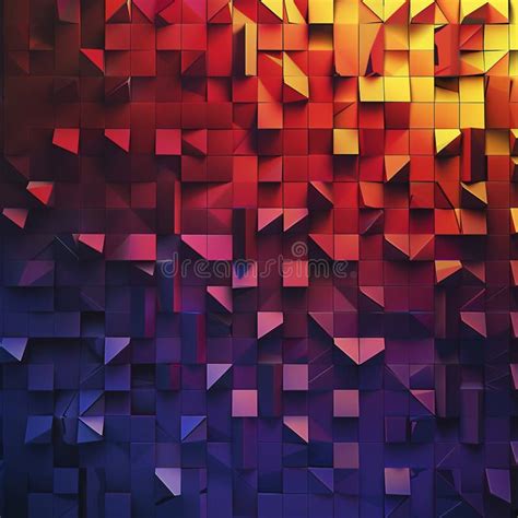 Multicolor Geometric Background With Polygons For Text Triangle Banner For Lettering And Design