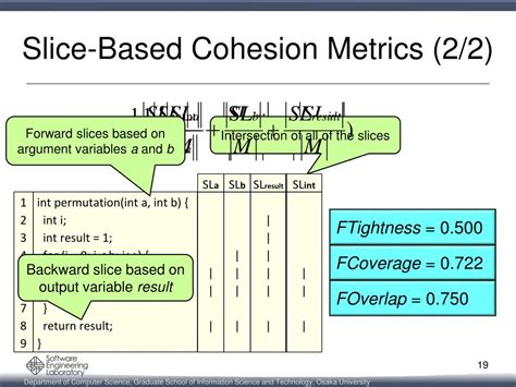 ppt extracting differences from similar programs a cohesion metric