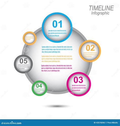 Timeline To Display Your Data With Infographic Elements Stock Vector Illustration Of Economics